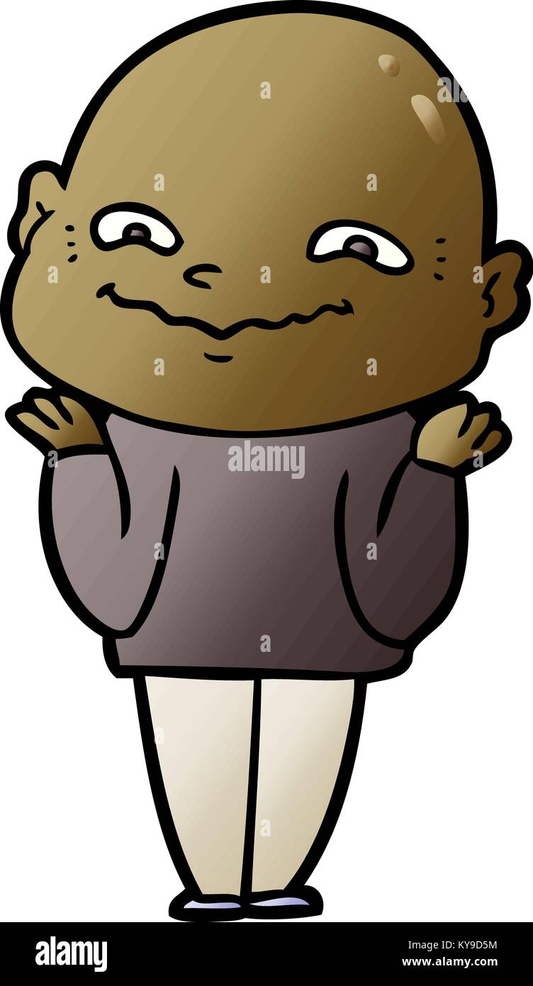 cartoon creepy guy Stock Vector Image & Art - Alamy