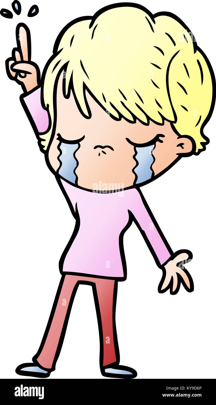 cartoon woman crying Stock Vector Image & Art - Alamy