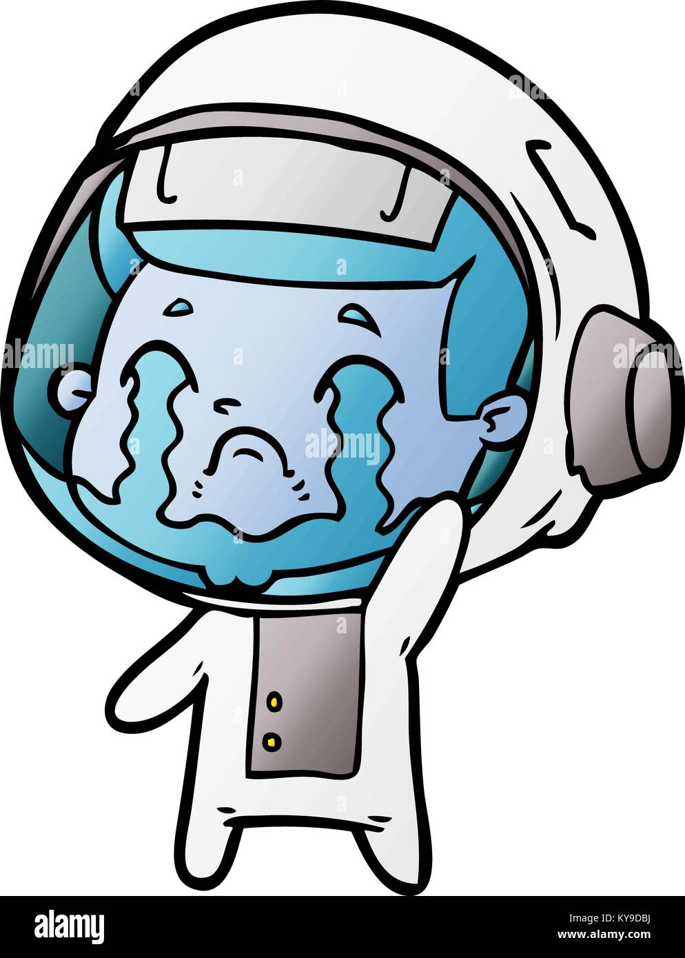 cartoon crying astronaut Stock Vector Image & Art - Alamy