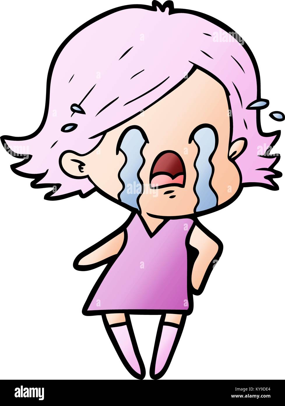 cartoon woman crying Stock Vector Image & Art - Alamy
