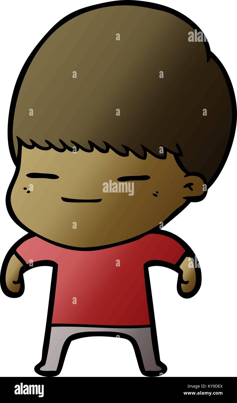 cartoon smug boy Stock Vector Image & Art - Alamy