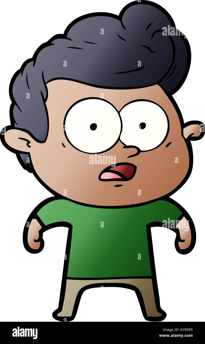 cartoon staring man Stock Vector Image & Art - Alamy