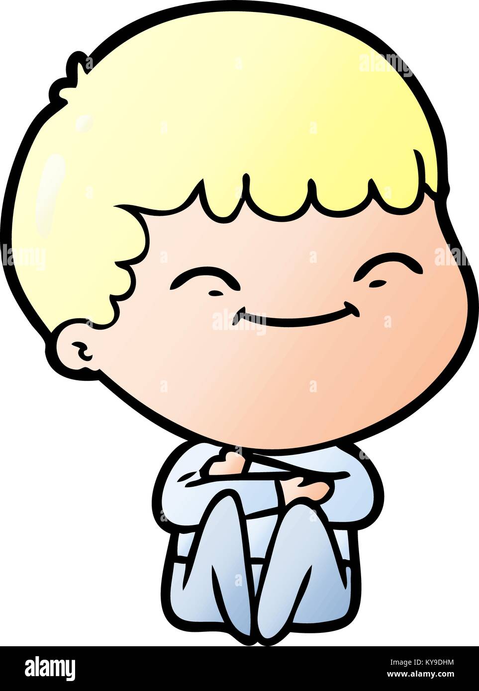 cartoon smiling boy Stock Vector Image & Art - Alamy