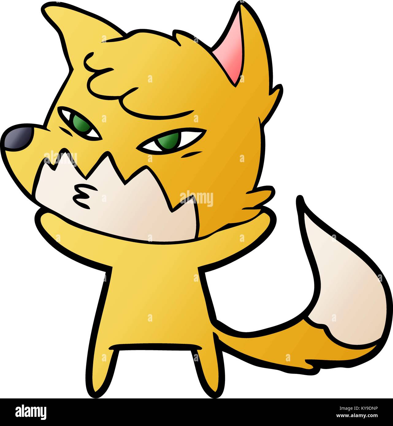 clever cartoon fox Stock Vector Image & Art - Alamy