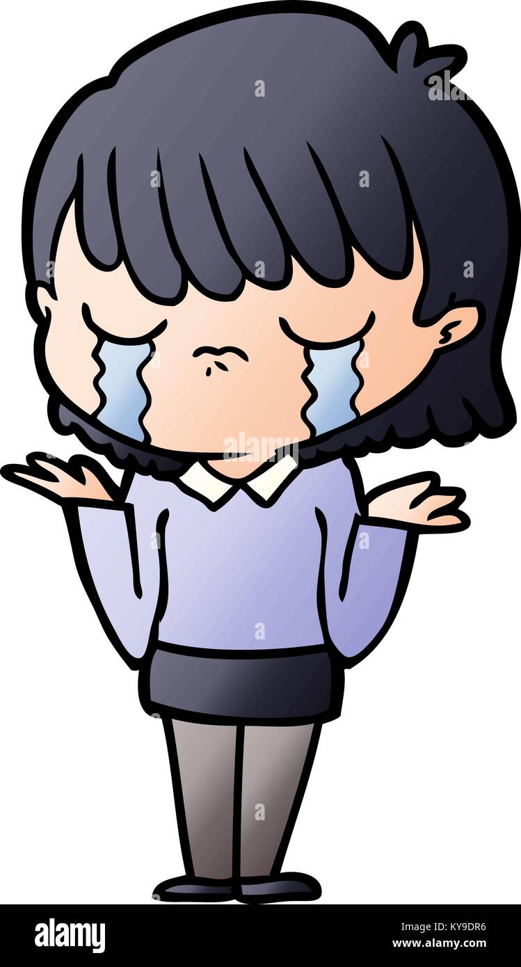 cartoon woman crying Stock Vector Image & Art - Alamy