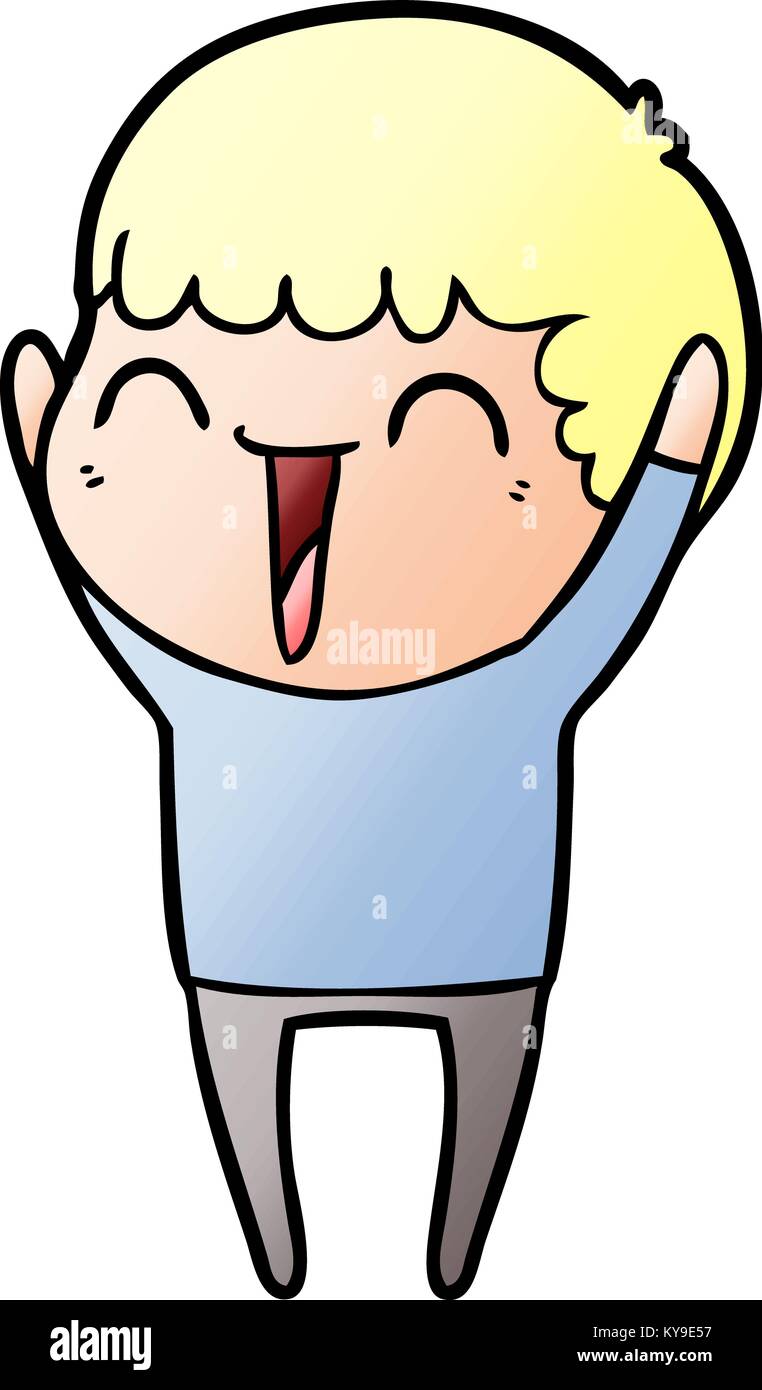 cartoon happy man Stock Vector Image & Art - Alamy