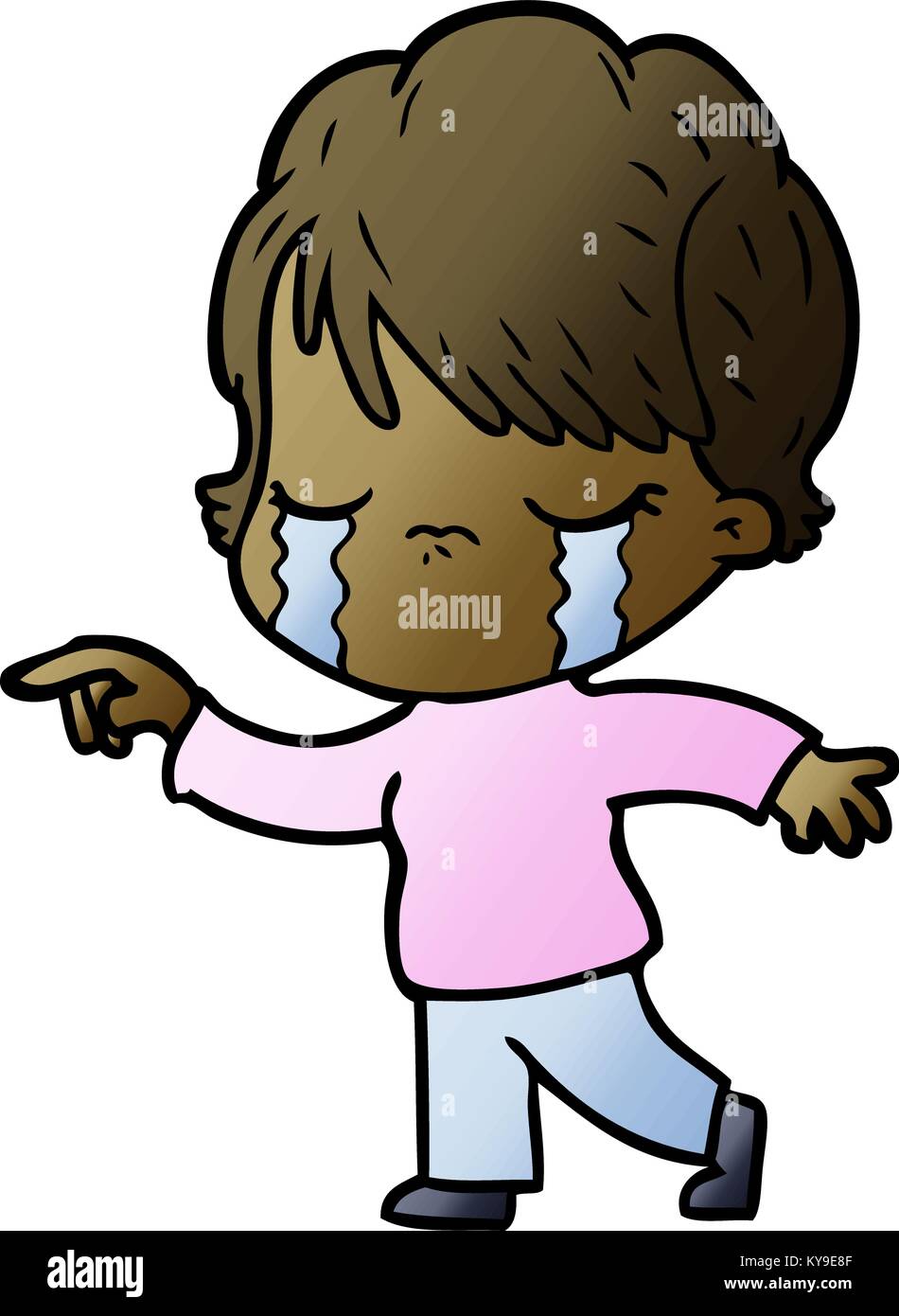 cartoon woman crying Stock Vector Image & Art - Alamy