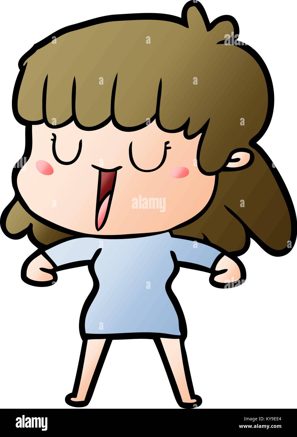 cartoon woman laughing Stock Vector Image & Art - Alamy