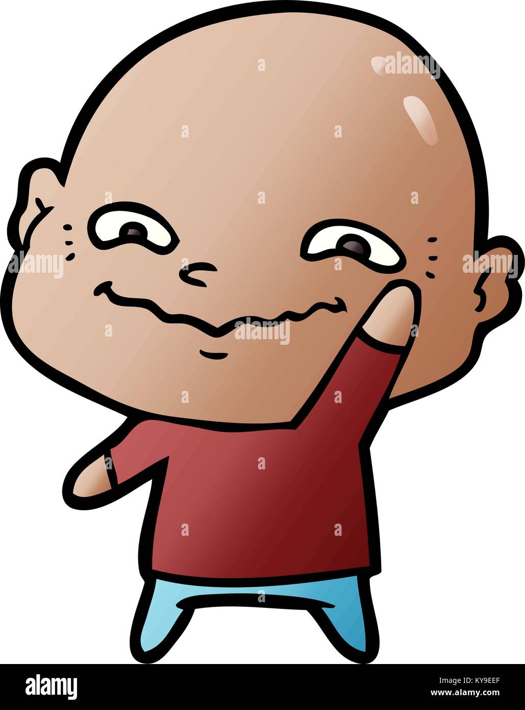 cartoon creepy guy Stock Vector Image & Art - Alamy