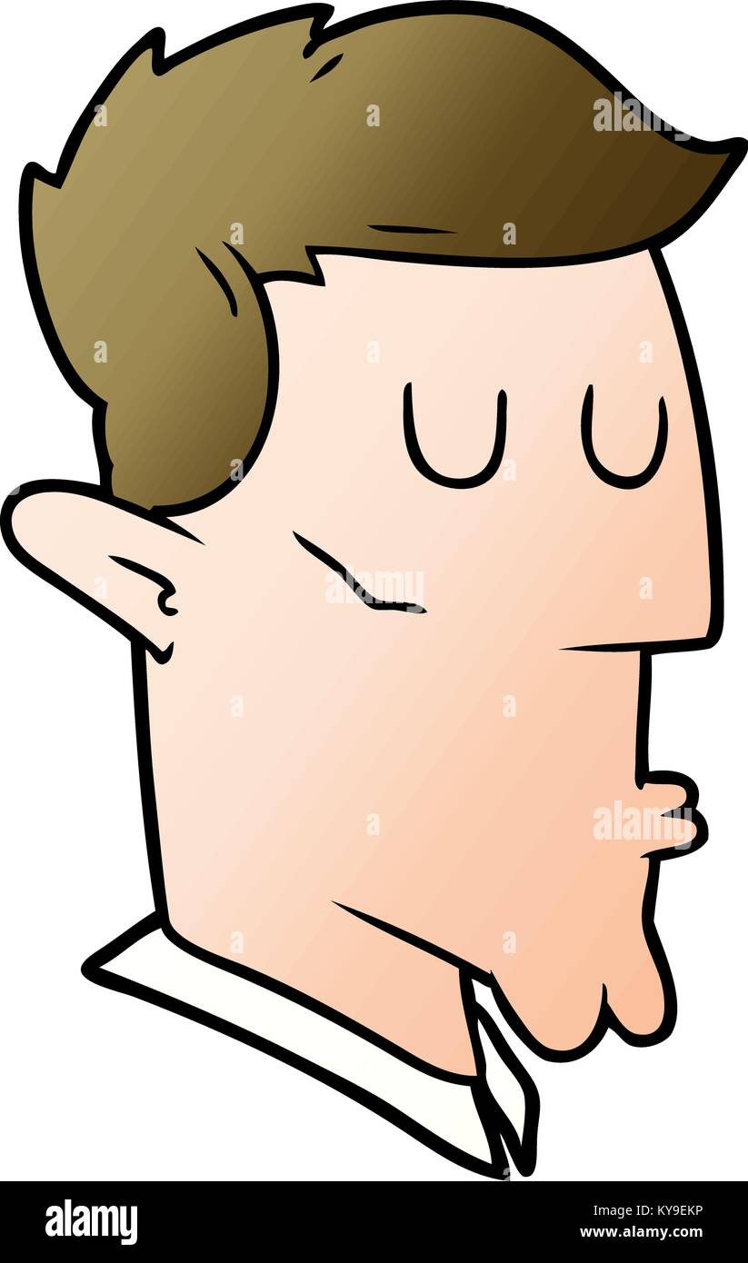 cartoon serious man Stock Vector Image & Art - Alamy