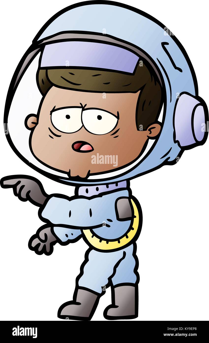cartoon tired astronaut Stock Vector Image & Art - Alamy