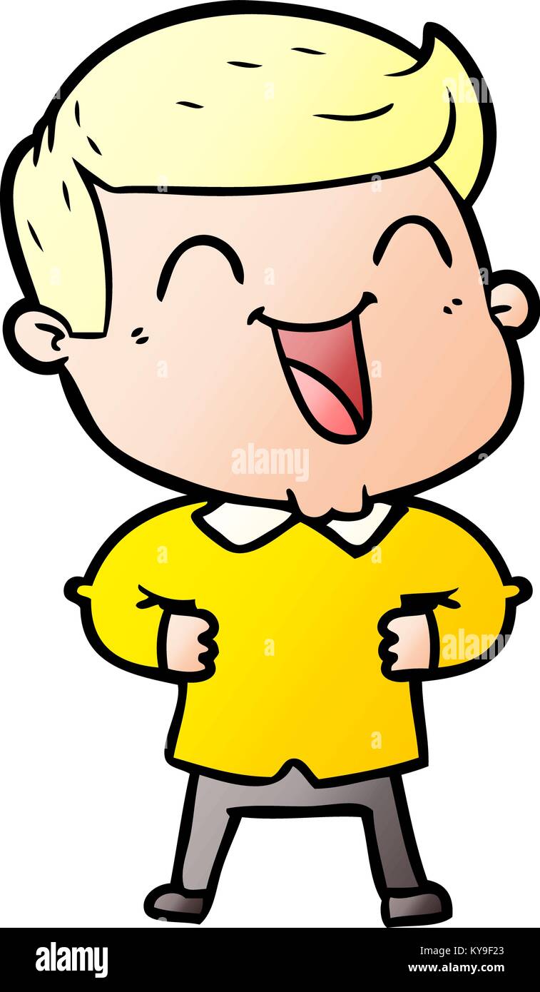 cartoon man laughing Stock Vector Image & Art - Alamy