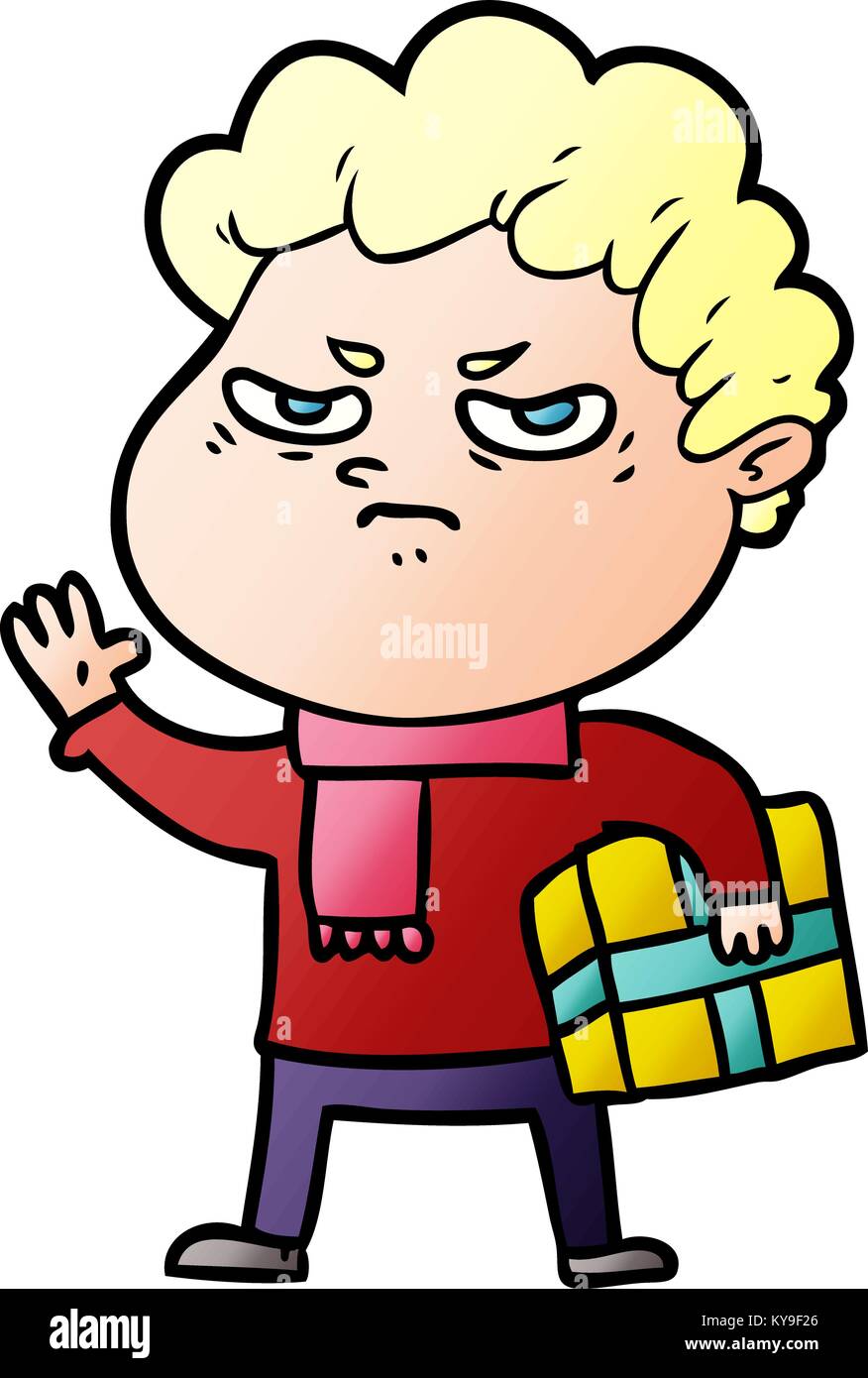 cartoon angry man Stock Vector Image & Art - Alamy