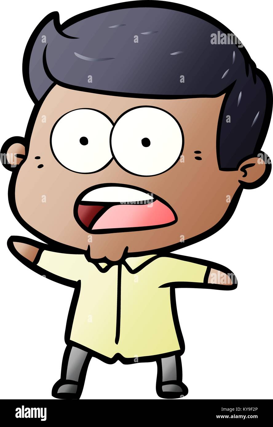 cartoon shocked man Stock Vector Image & Art - Alamy