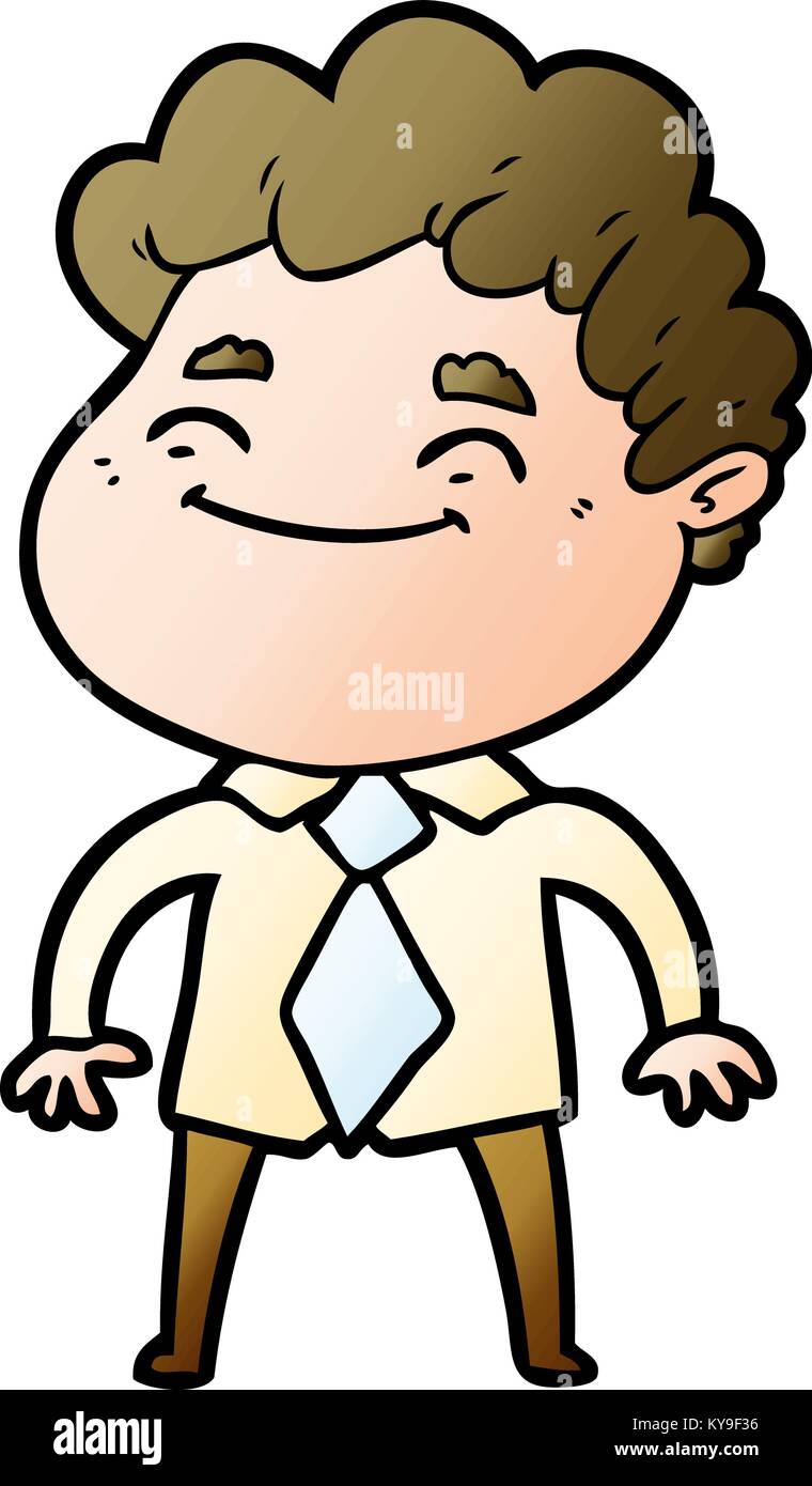 cartoon friendly man Stock Vector Image & Art - Alamy