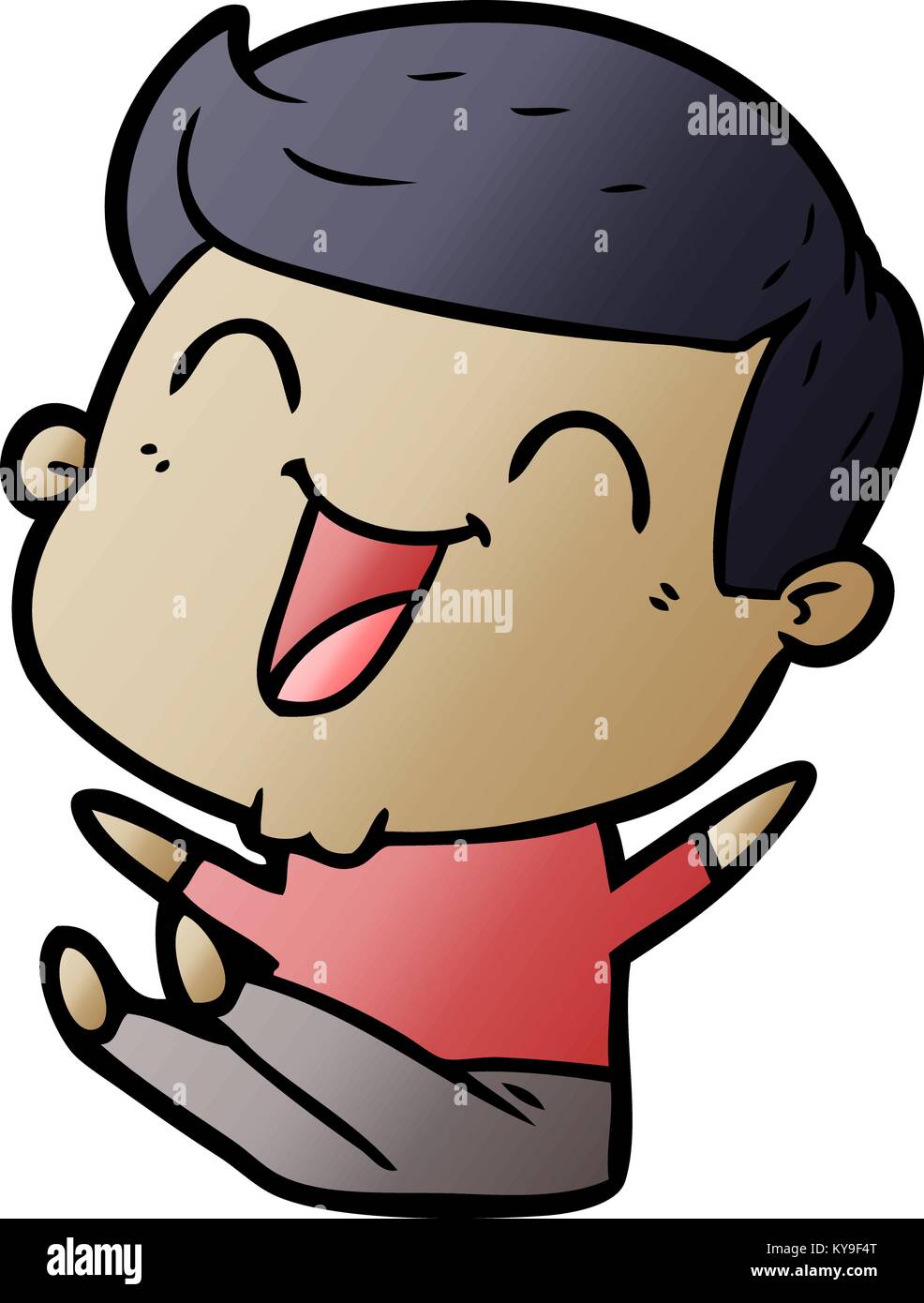 cartoon man laughing Stock Vector Image & Art - Alamy