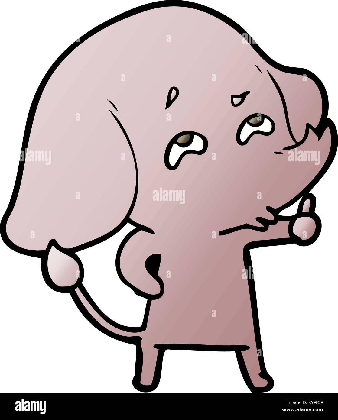 cartoon elephant remembering Stock Vector Image & Art - Alamy