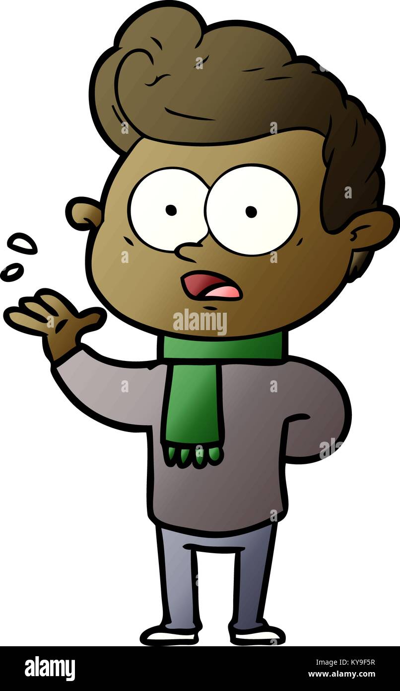cartoon staring man Stock Vector Image & Art - Alamy