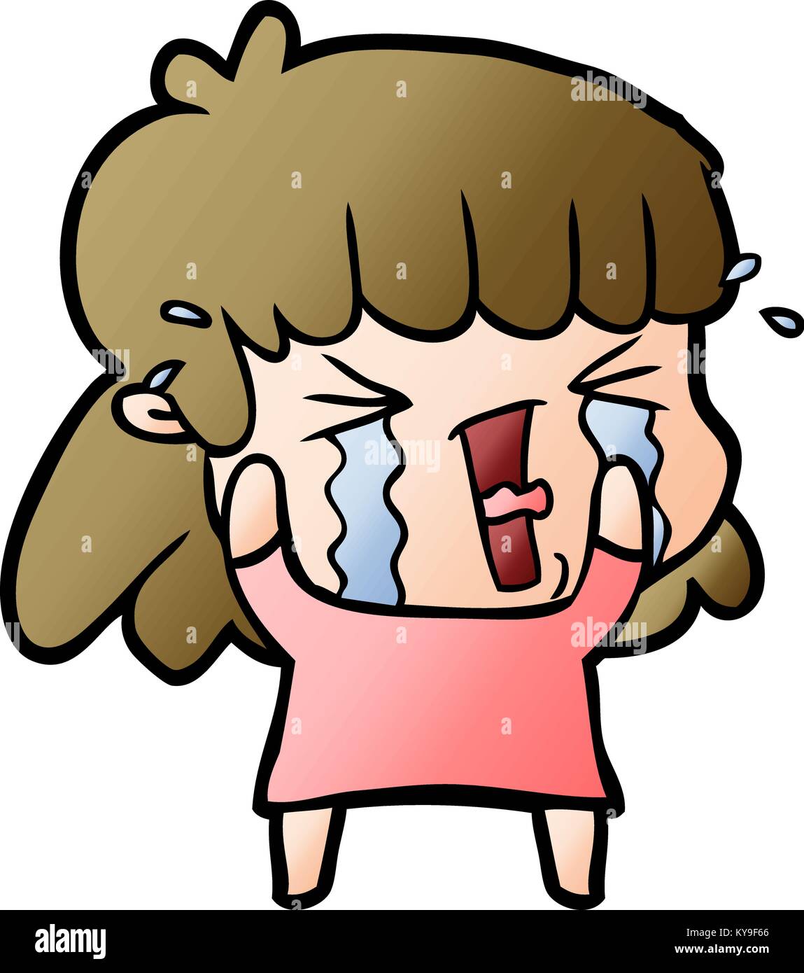 cartoon woman in tears Stock Vector Image & Art - Alamy