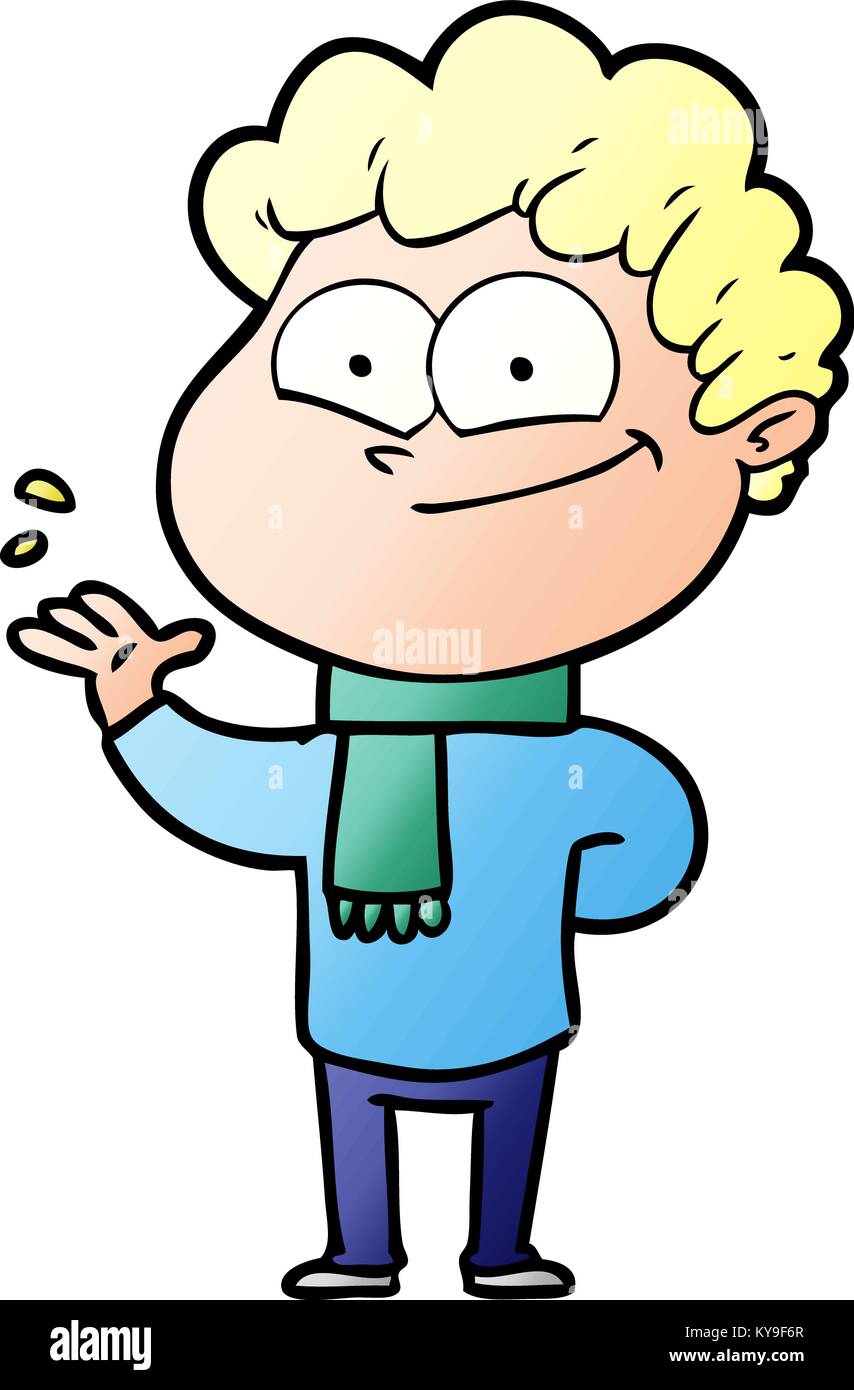 cartoon happy man Stock Vector Image & Art - Alamy