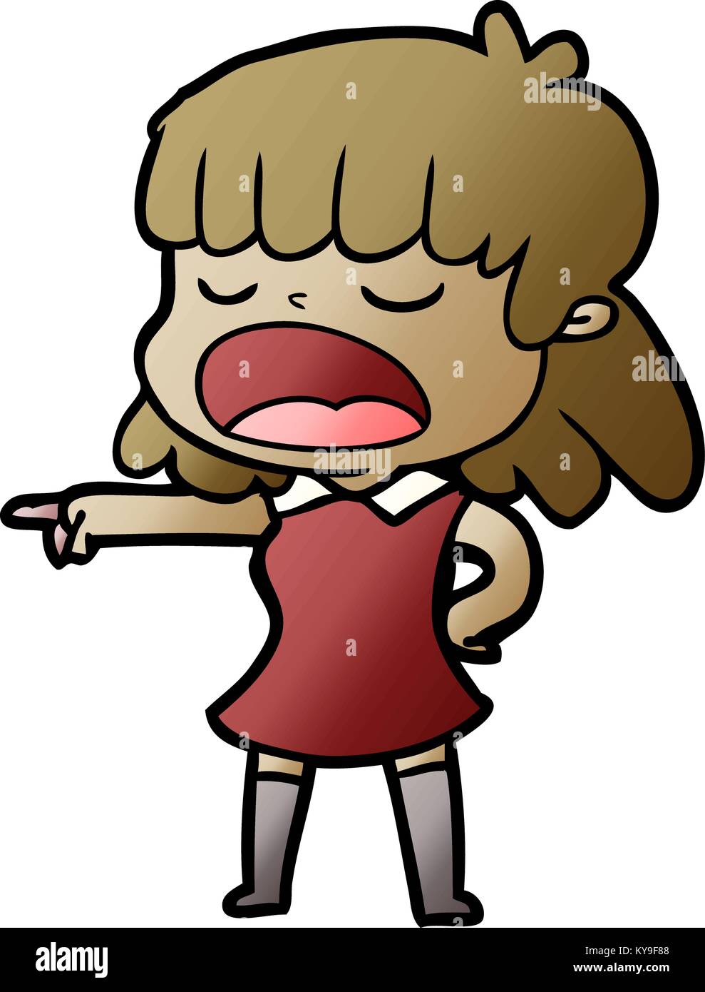 Singing loudly Stock Vector Images - Alamy