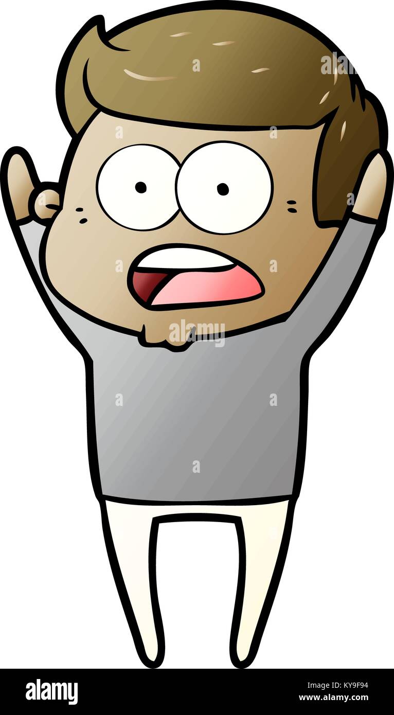 cartoon shocked man Stock Vector Image & Art - Alamy