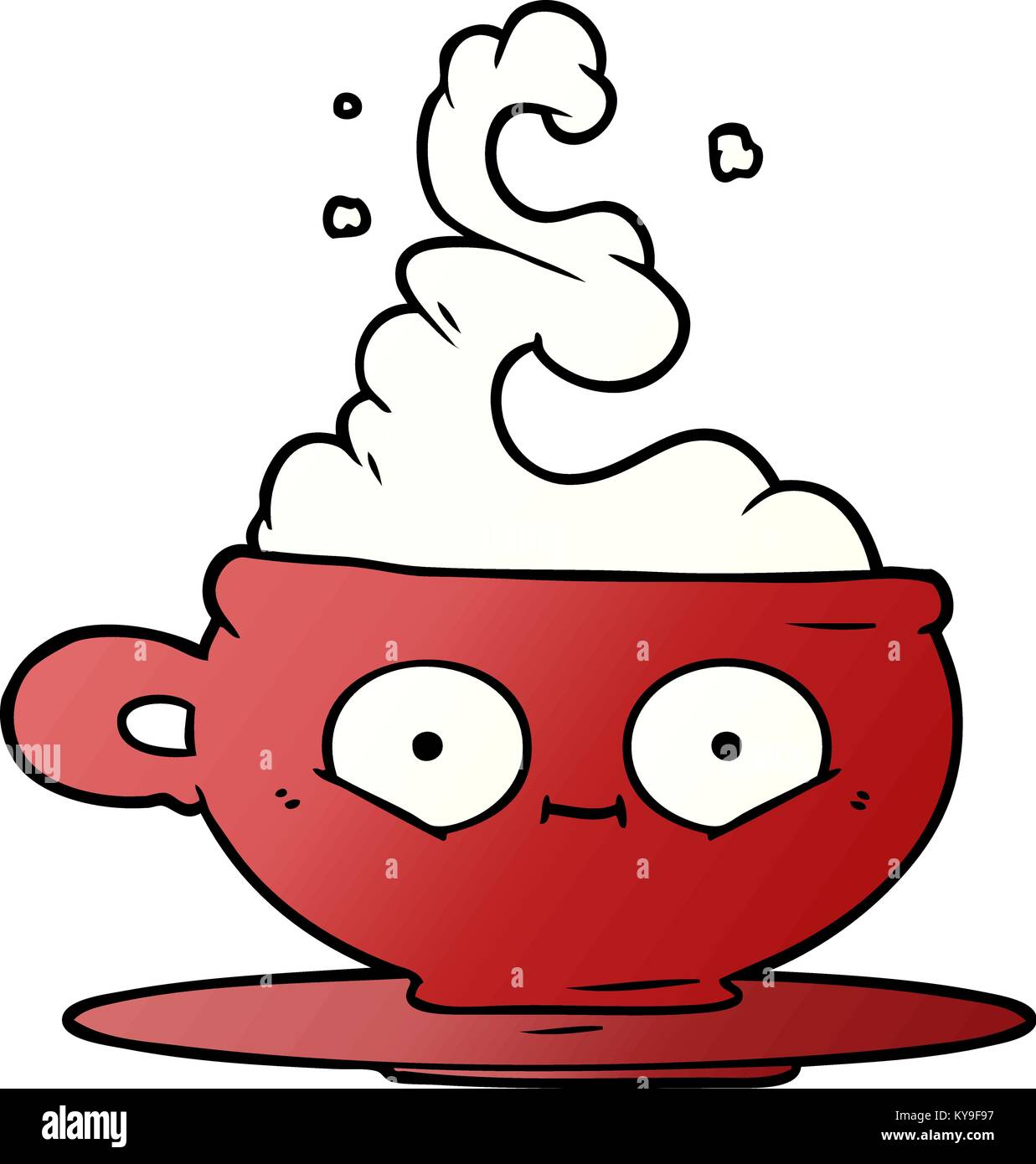 cartoon hot cup of coffee Stock Vector Image & Art - Alamy