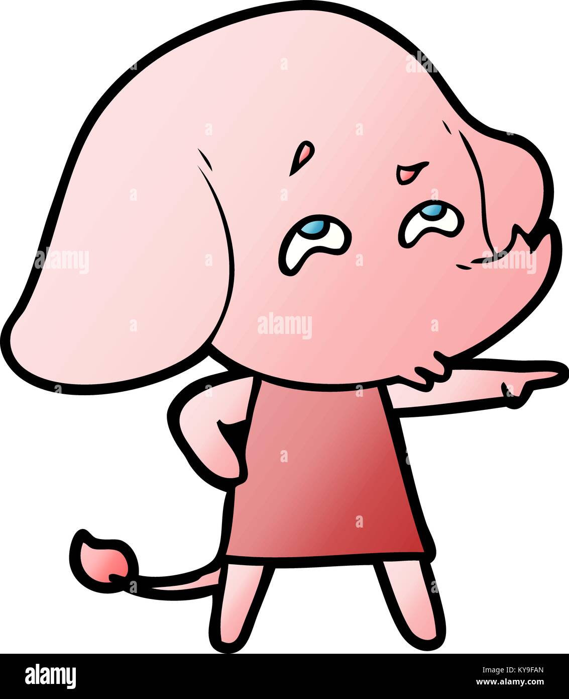 cartoon elephant remembering Stock Vector Image & Art - Alamy