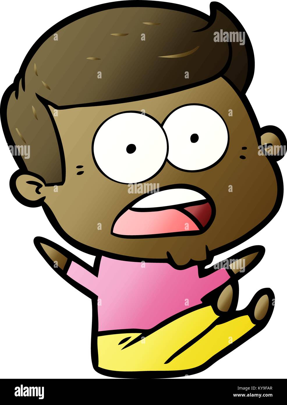 cartoon shocked man Stock Vector Image & Art - Alamy