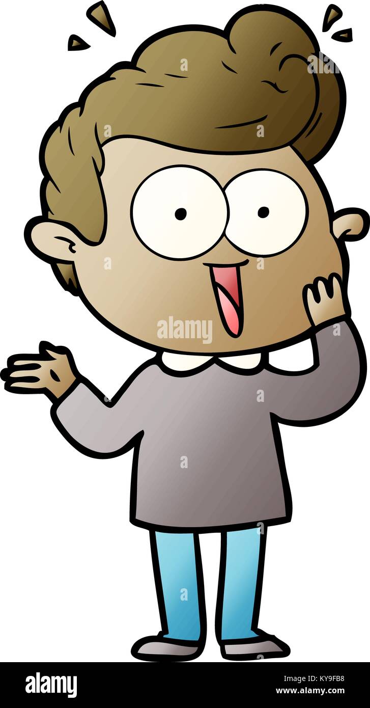 cartoon staring man Stock Vector Image & Art - Alamy