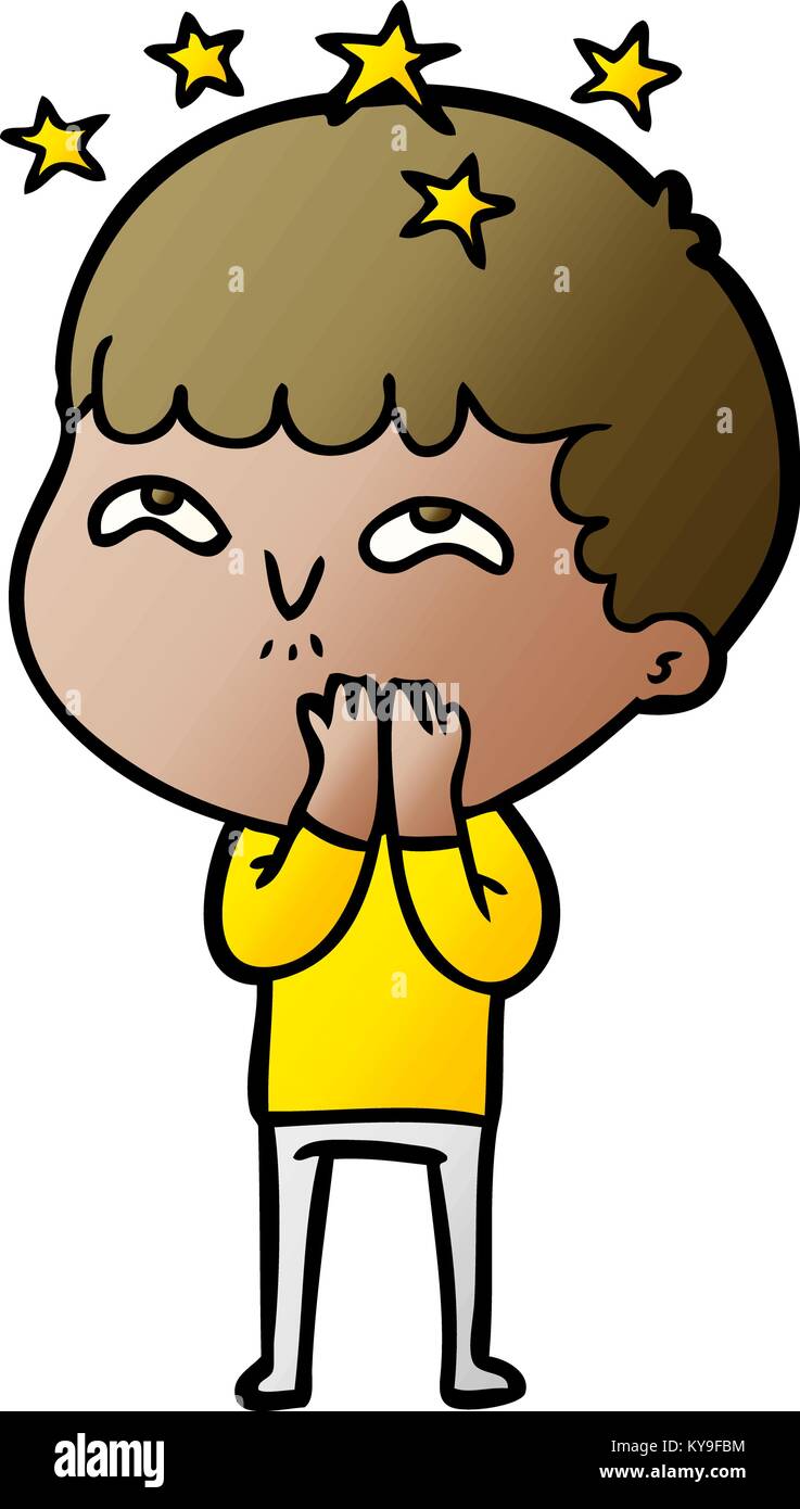 Amazed boy Stock Vector Images - Alamy