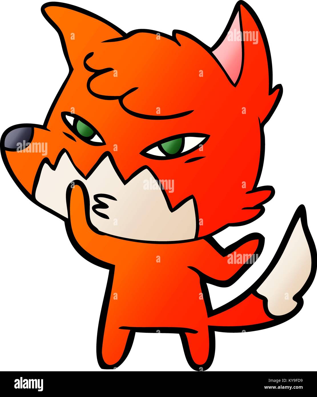 clever cartoon fox Stock Vector Image & Art - Alamy