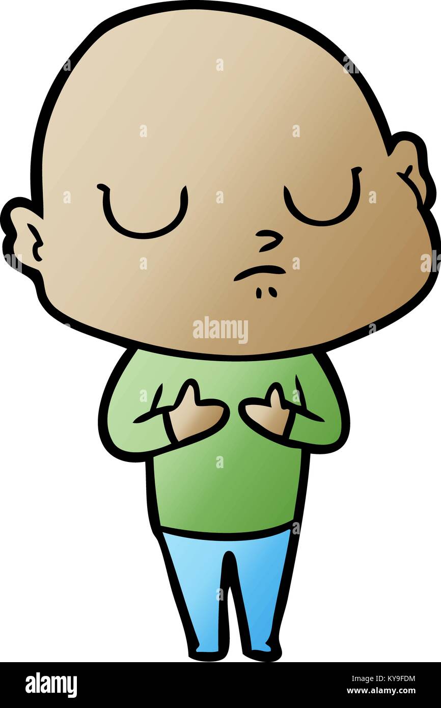 cartoon bald man Stock Vector Image & Art - Alamy