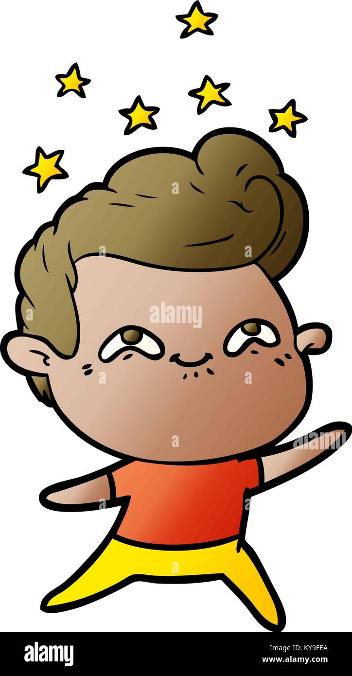 cartoon excited man Stock Vector Image & Art - Alamy