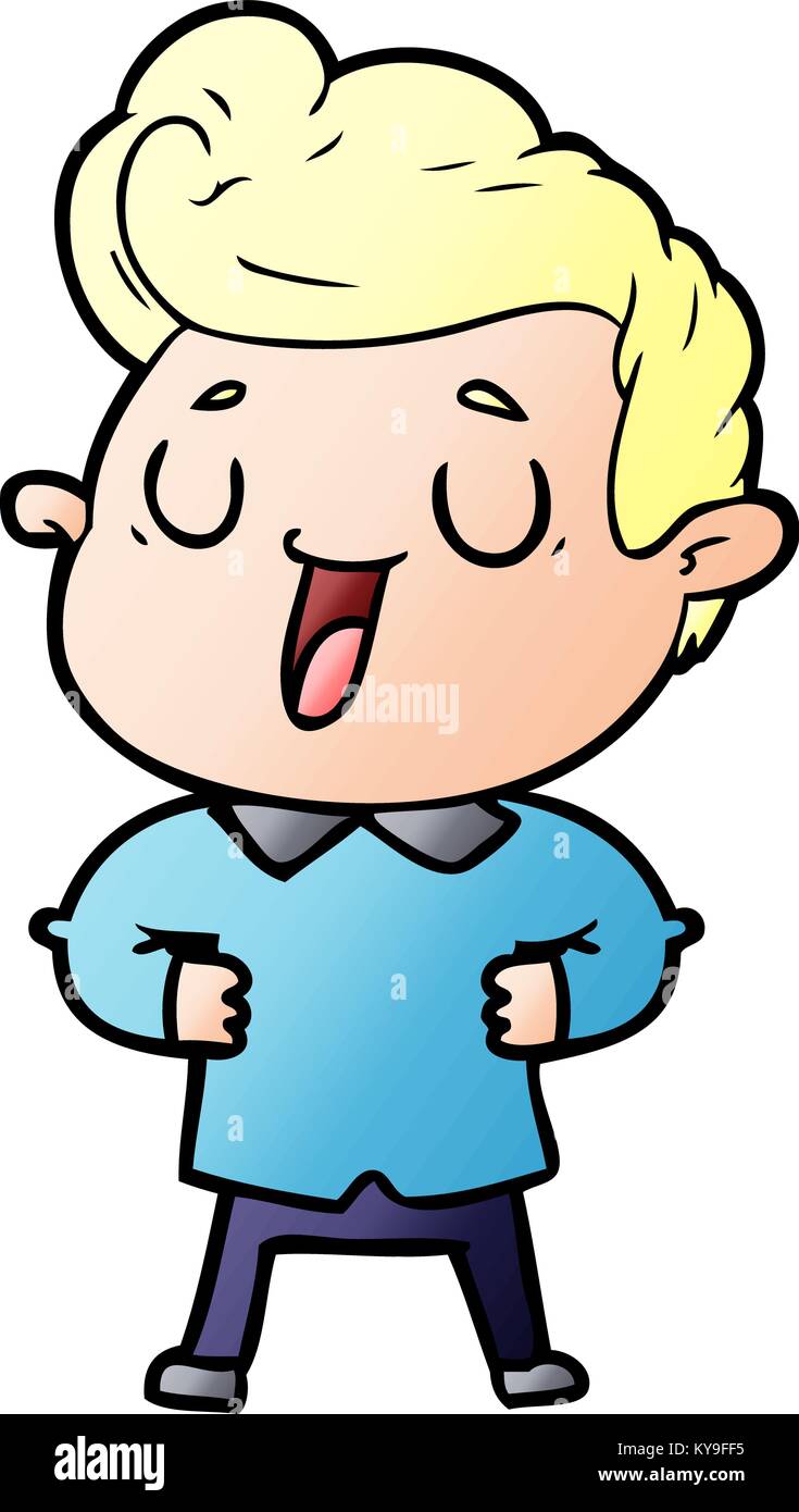 happy cartoon man Stock Vector Image & Art - Alamy