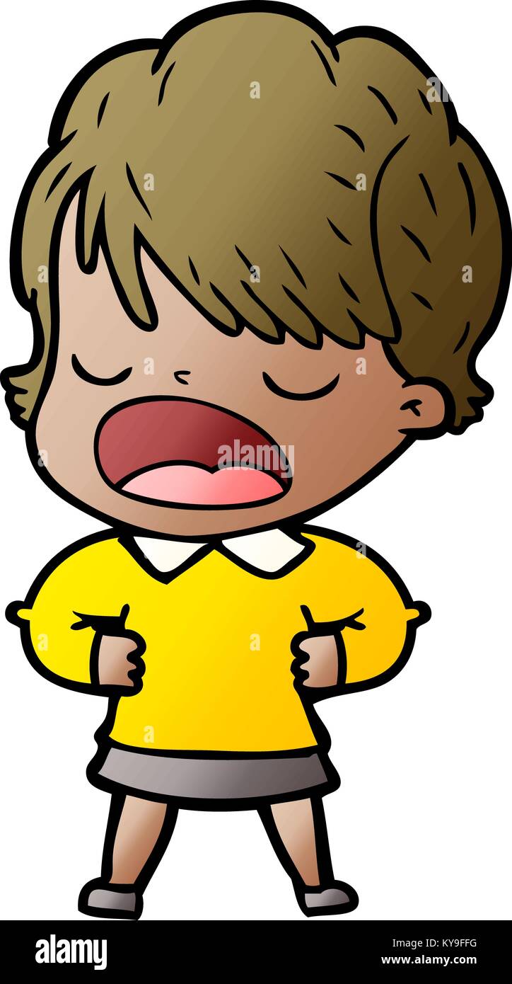 cartoon woman talking Stock Vector Image & Art - Alamy