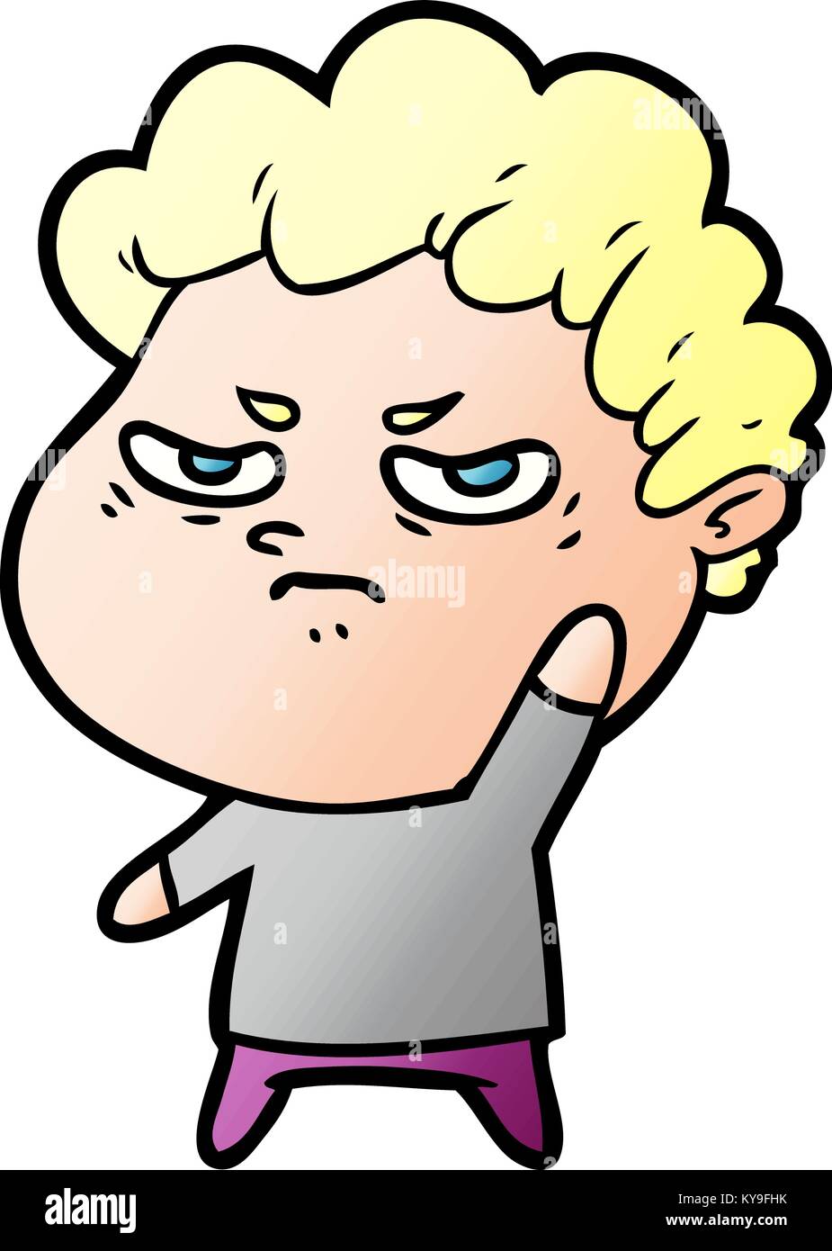 cartoon angry man Stock Vector Image & Art - Alamy