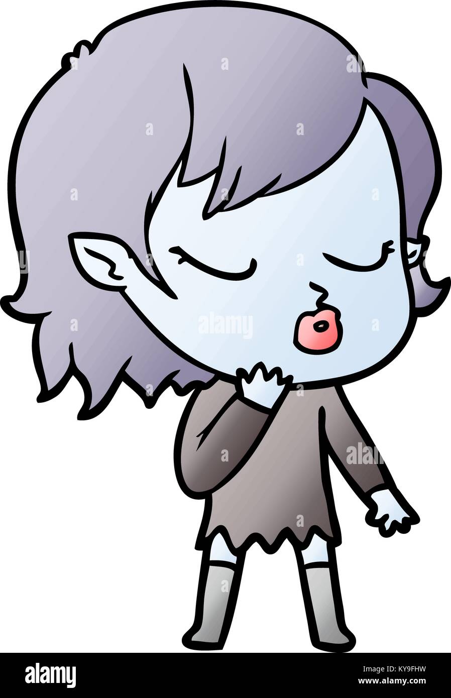 cute cartoon vampire girl Stock Vector Image & Art - Alamy