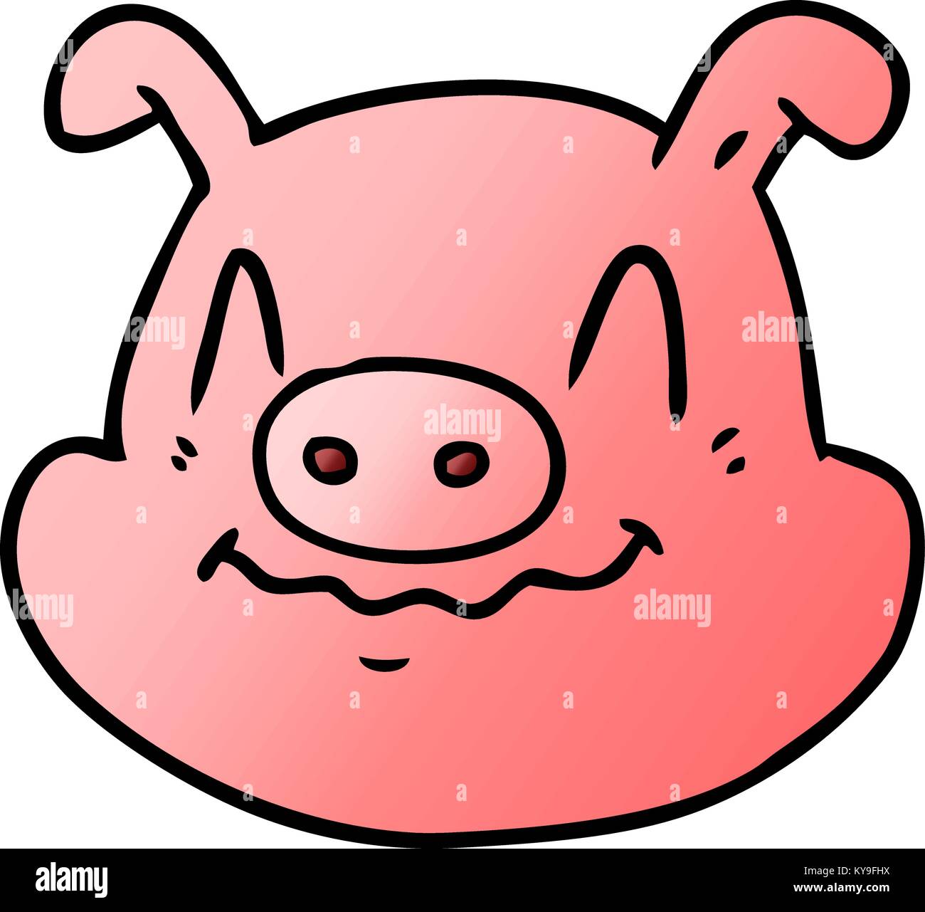 cartoon pig face Stock Vector Image & Art - Alamy