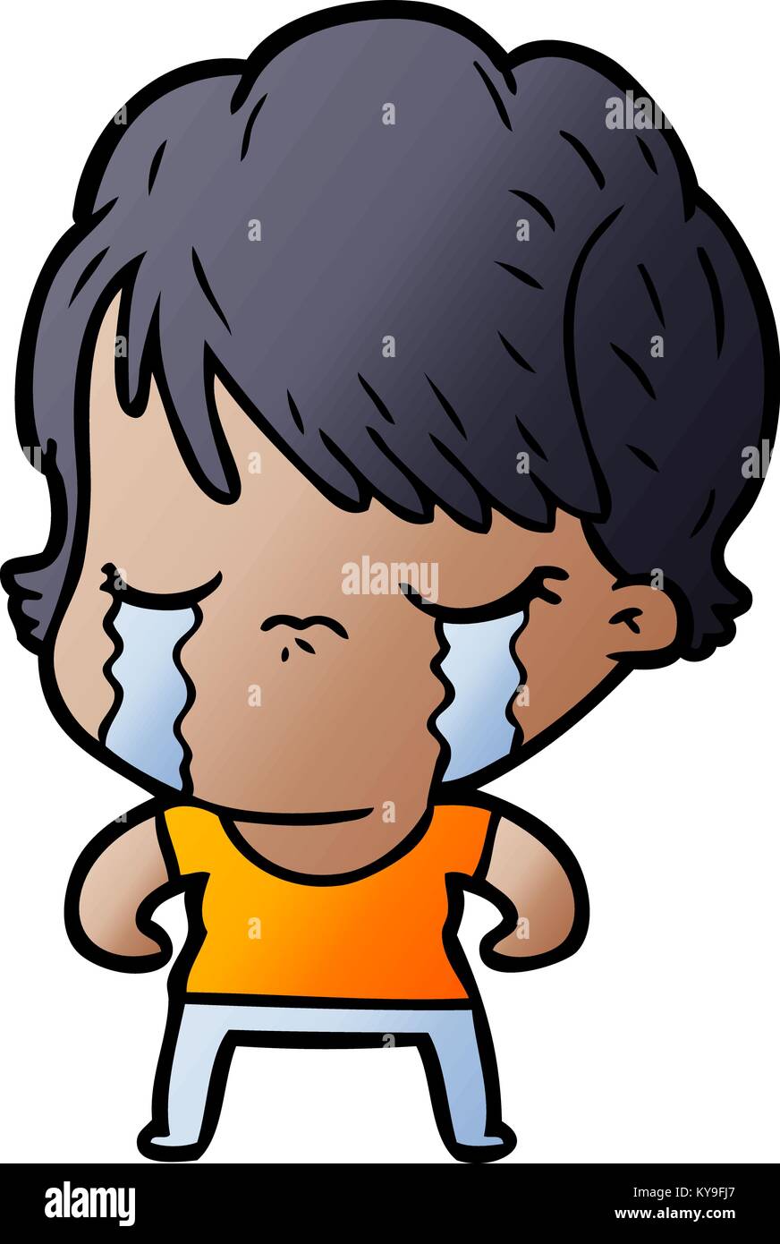 cartoon woman crying Stock Vector Image & Art - Alamy