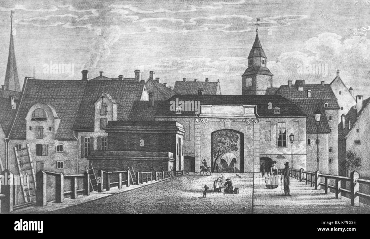 Weserbrückentor in Bremen, Germany, built in 1833, a historic gate ...