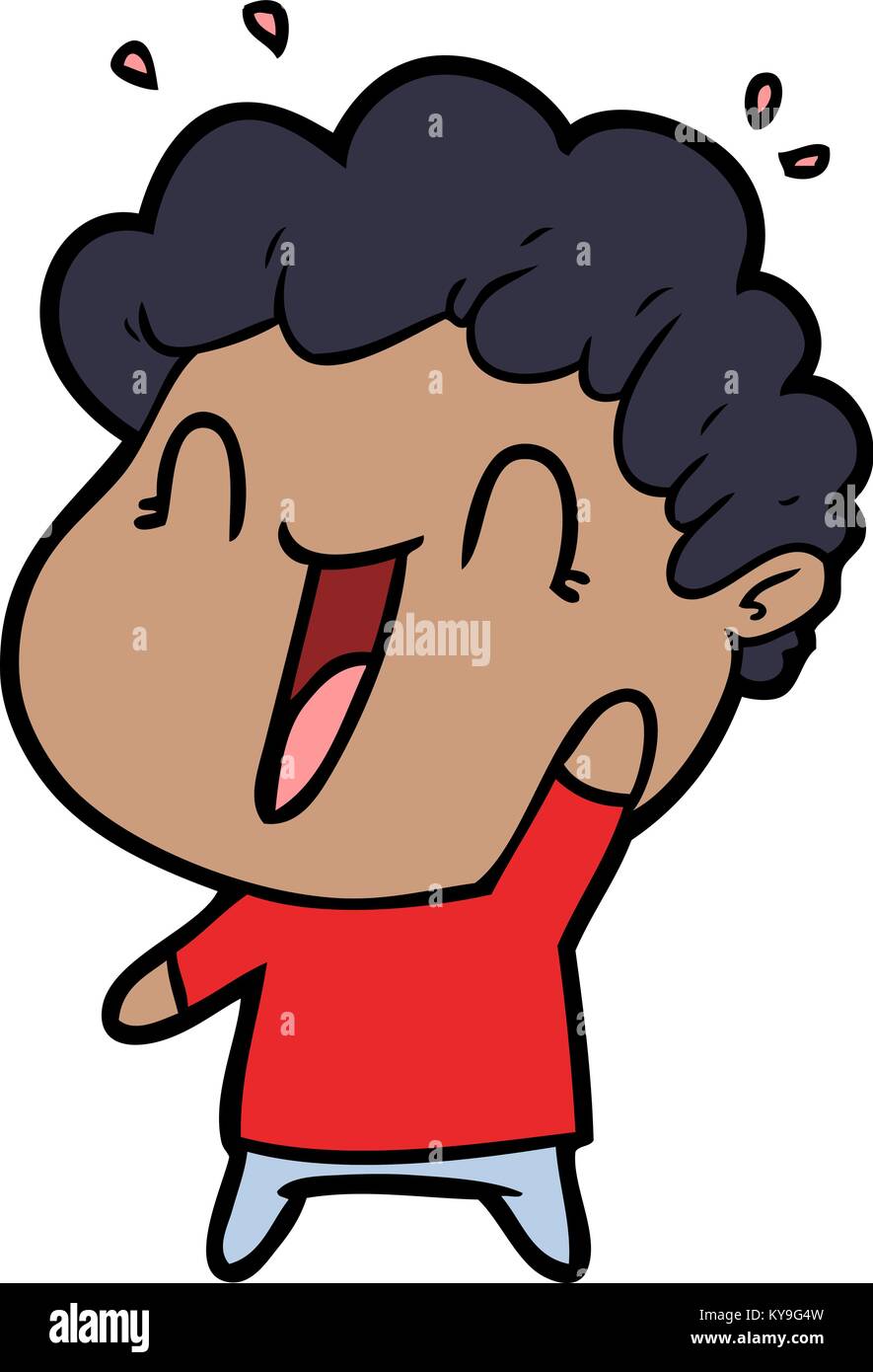 cartoon happy man Stock Vector Image & Art - Alamy