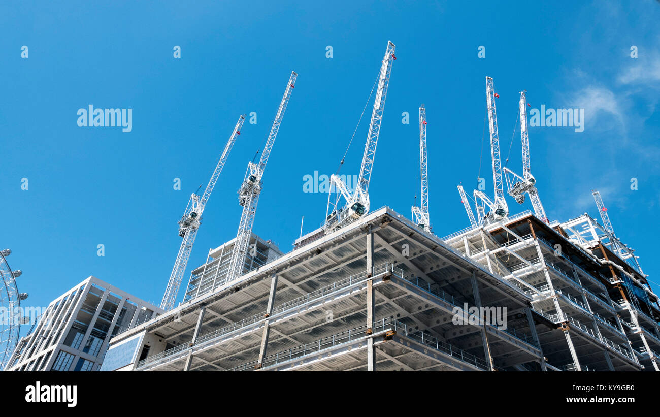 Construction site near to Waterloo Development in London Stock Photo ...