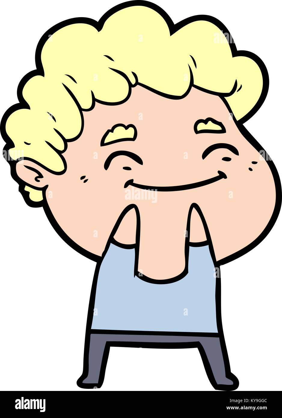 cartoon friendly man Stock Vector Image & Art - Alamy