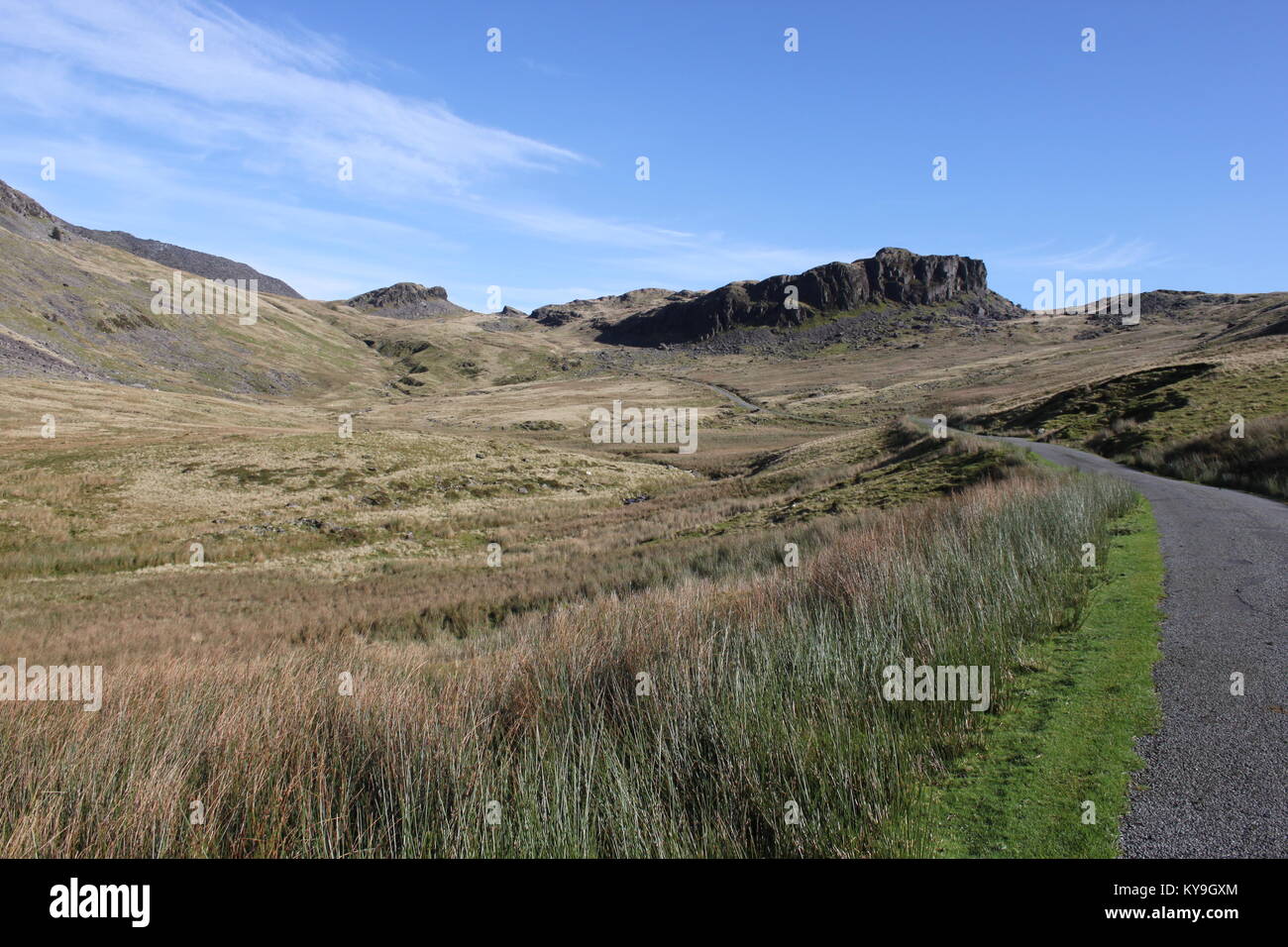 The road leading to Manod mine from Blaenau Ffestiniog. Manod was where ...