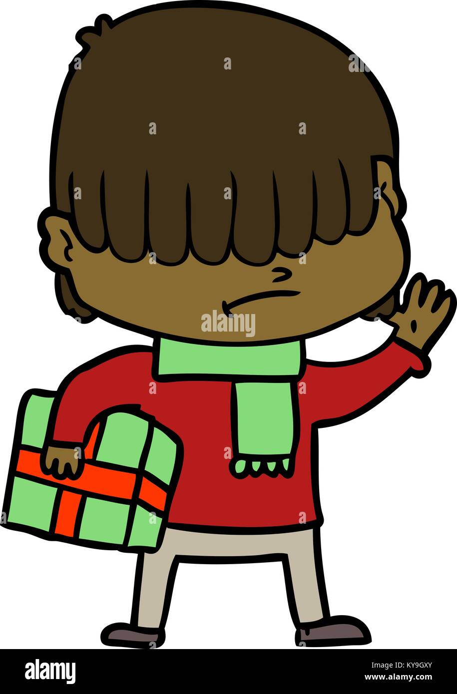 cartoon boy with untidy hair Stock Vector Image & Art - Alamy