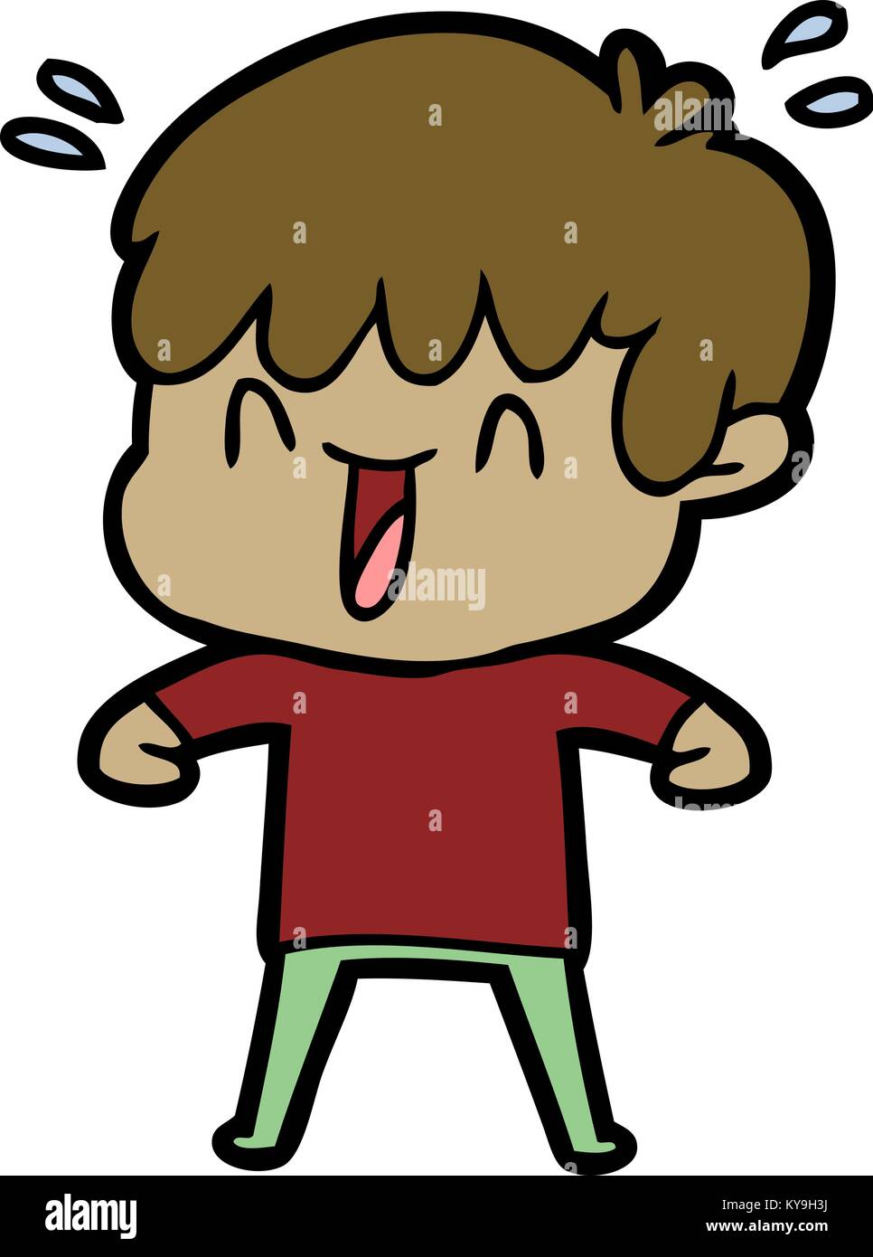 cartoon laughing boy Stock Vector Image & Art - Alamy