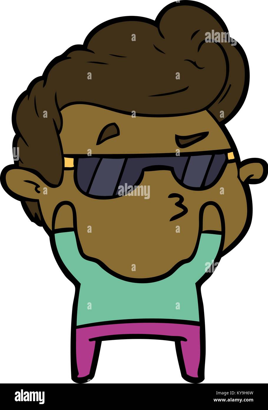 cartoon cool guy Stock Vector Image & Art - Alamy