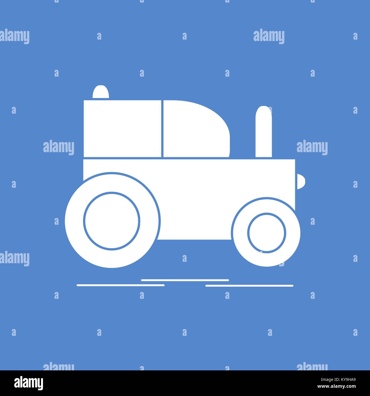 Children's toy: tractor. Design for poster or print Stock Vector Image ...