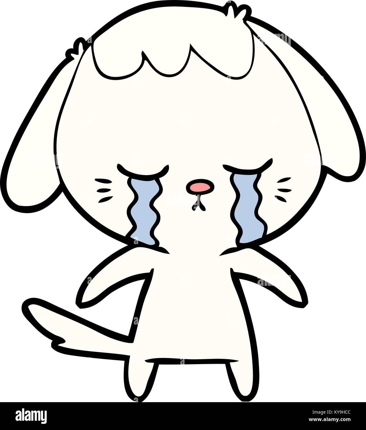cartoon crying dog Stock Vector Image & Art - Alamy